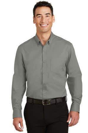 S663 Men's SuperPro Twill Long Sleeve Shirt.